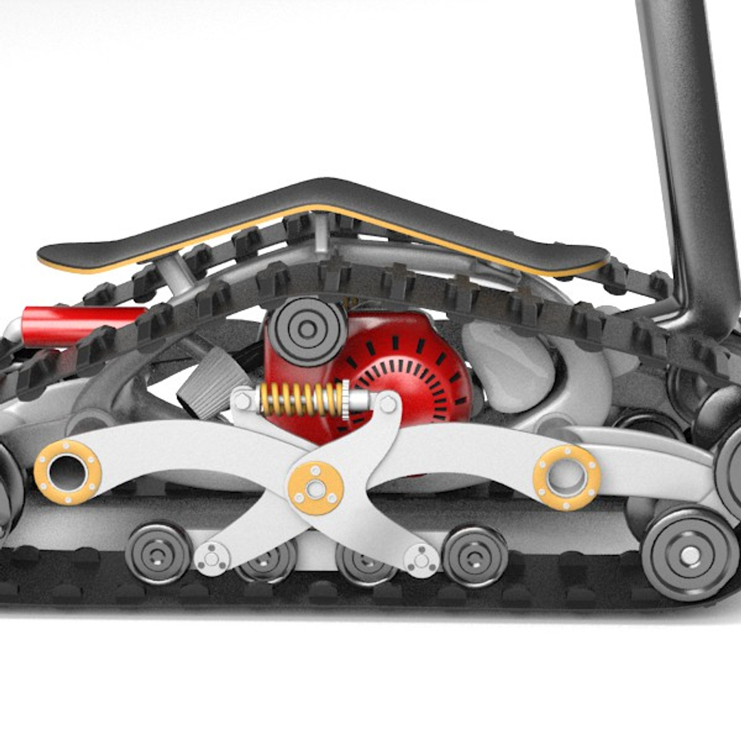 track personal vehicle 3d max