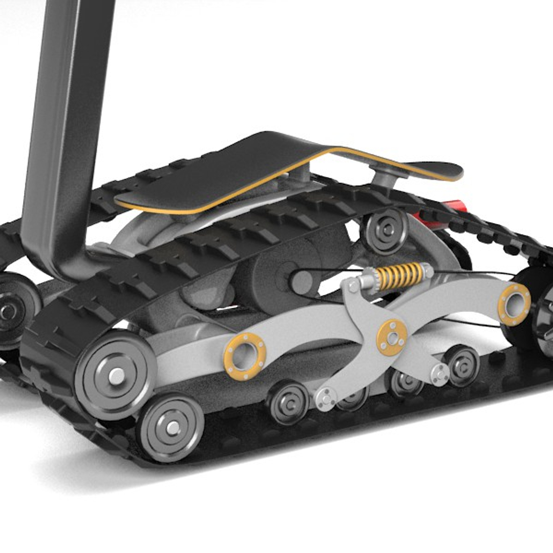 track personal vehicle 3d max