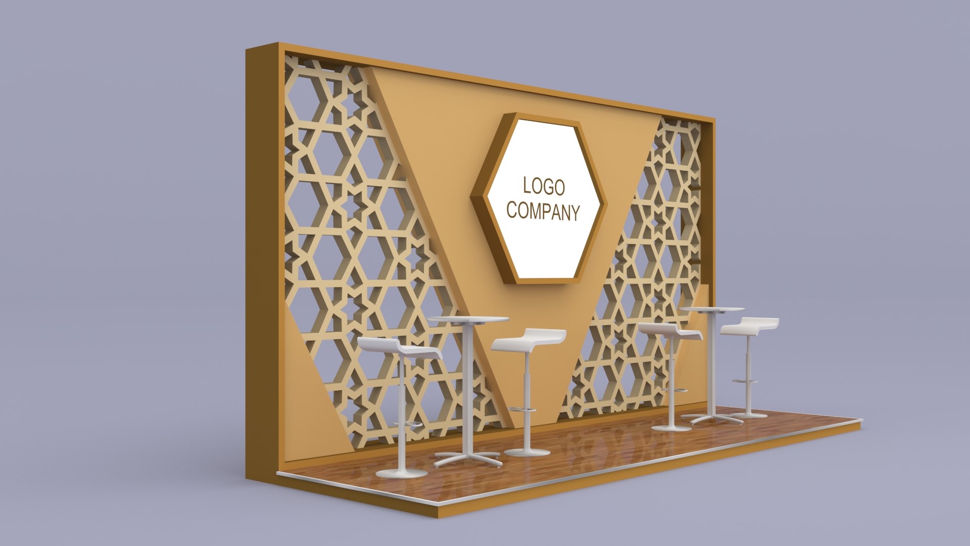 3D Booth Stand - TurboSquid 1579660