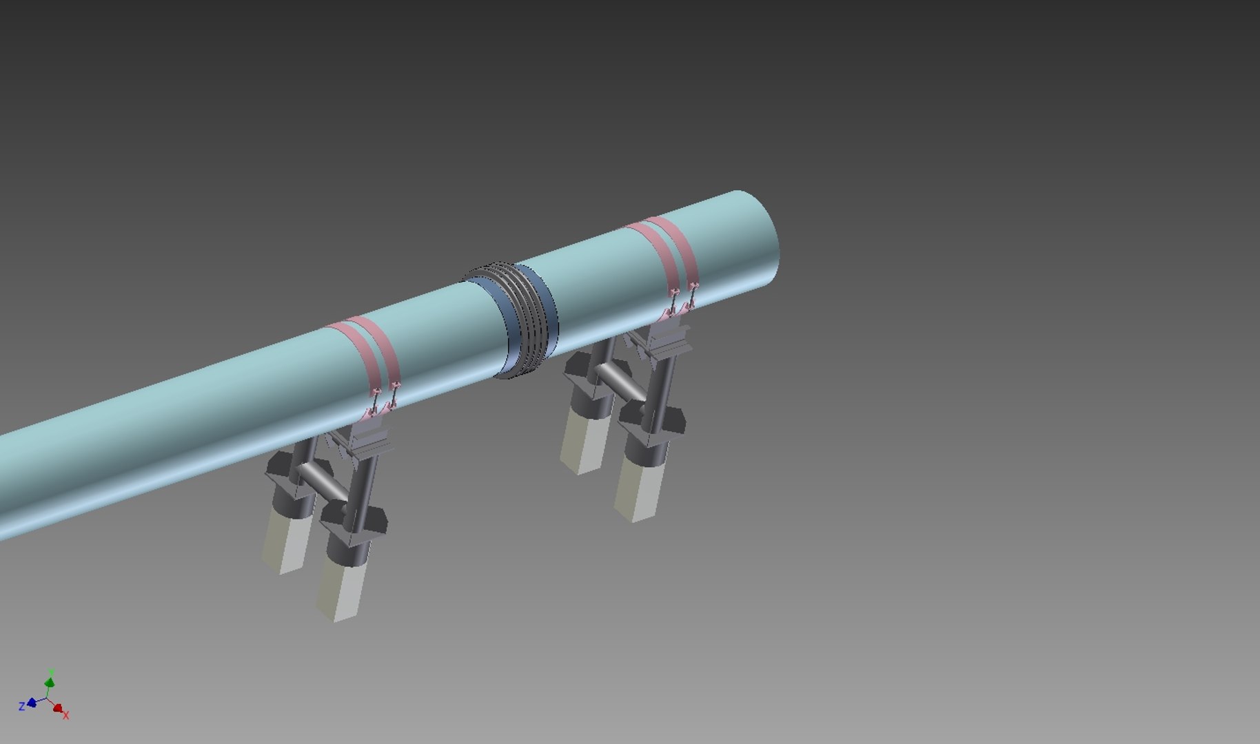 Oil Pipeline 3d Model