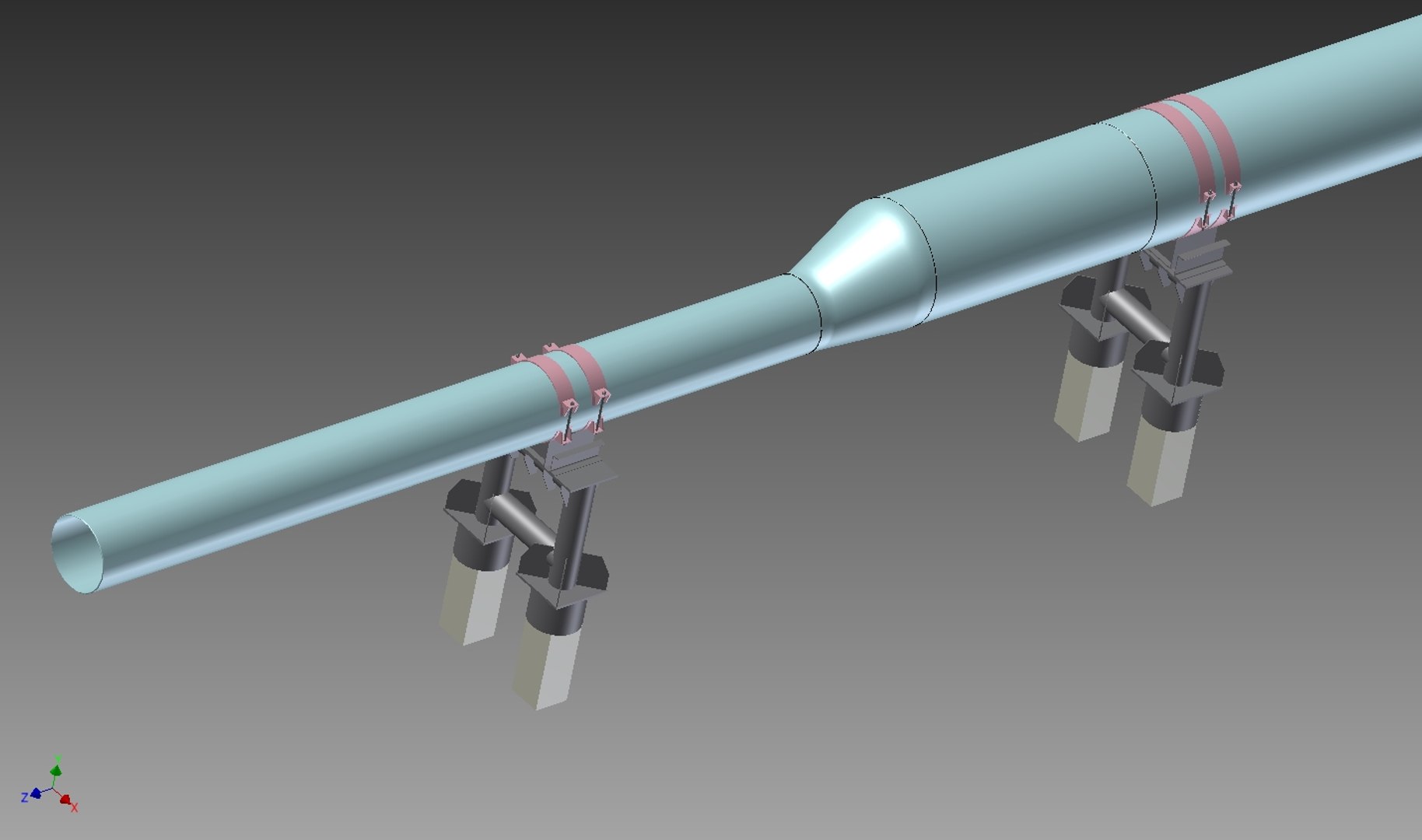 Oil Pipeline 3d Model