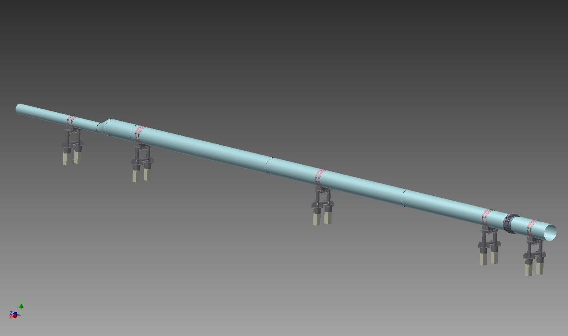 Oil Pipeline 3d Model
