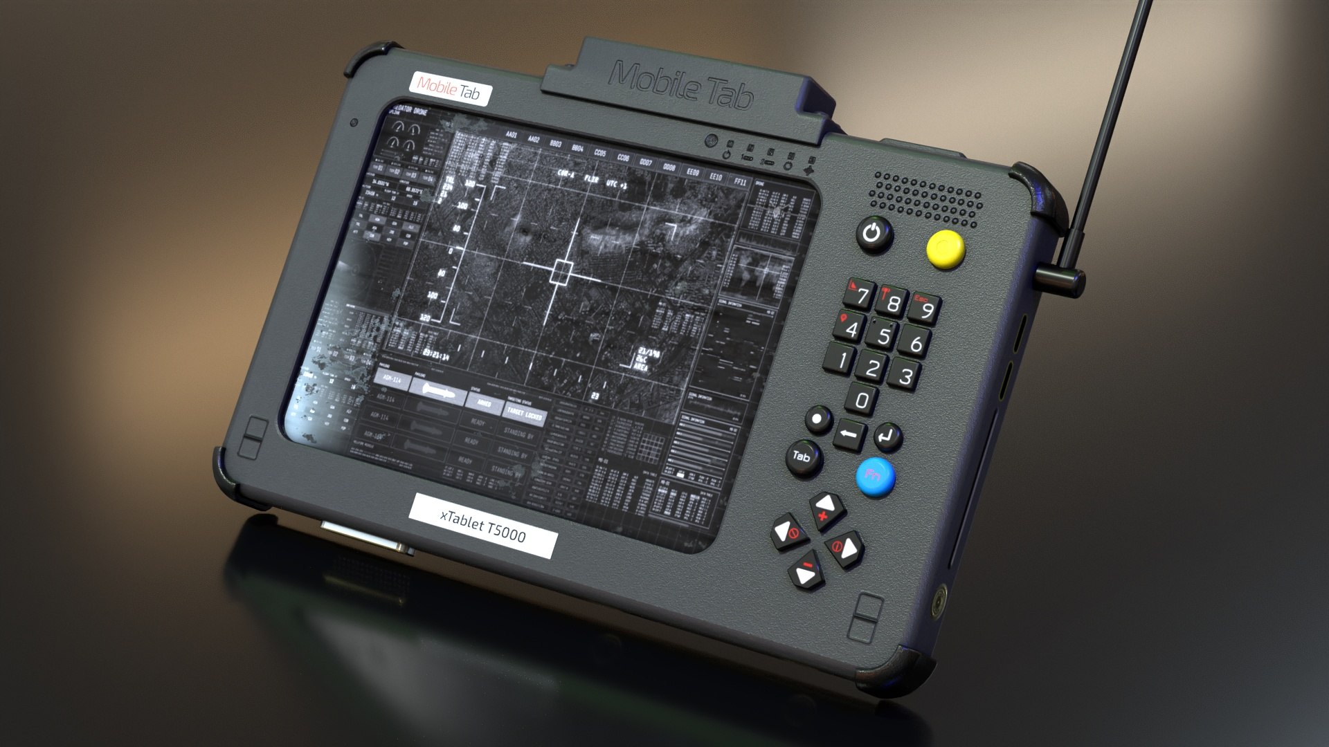Military Tablet PC 3D Model - TurboSquid 2096984