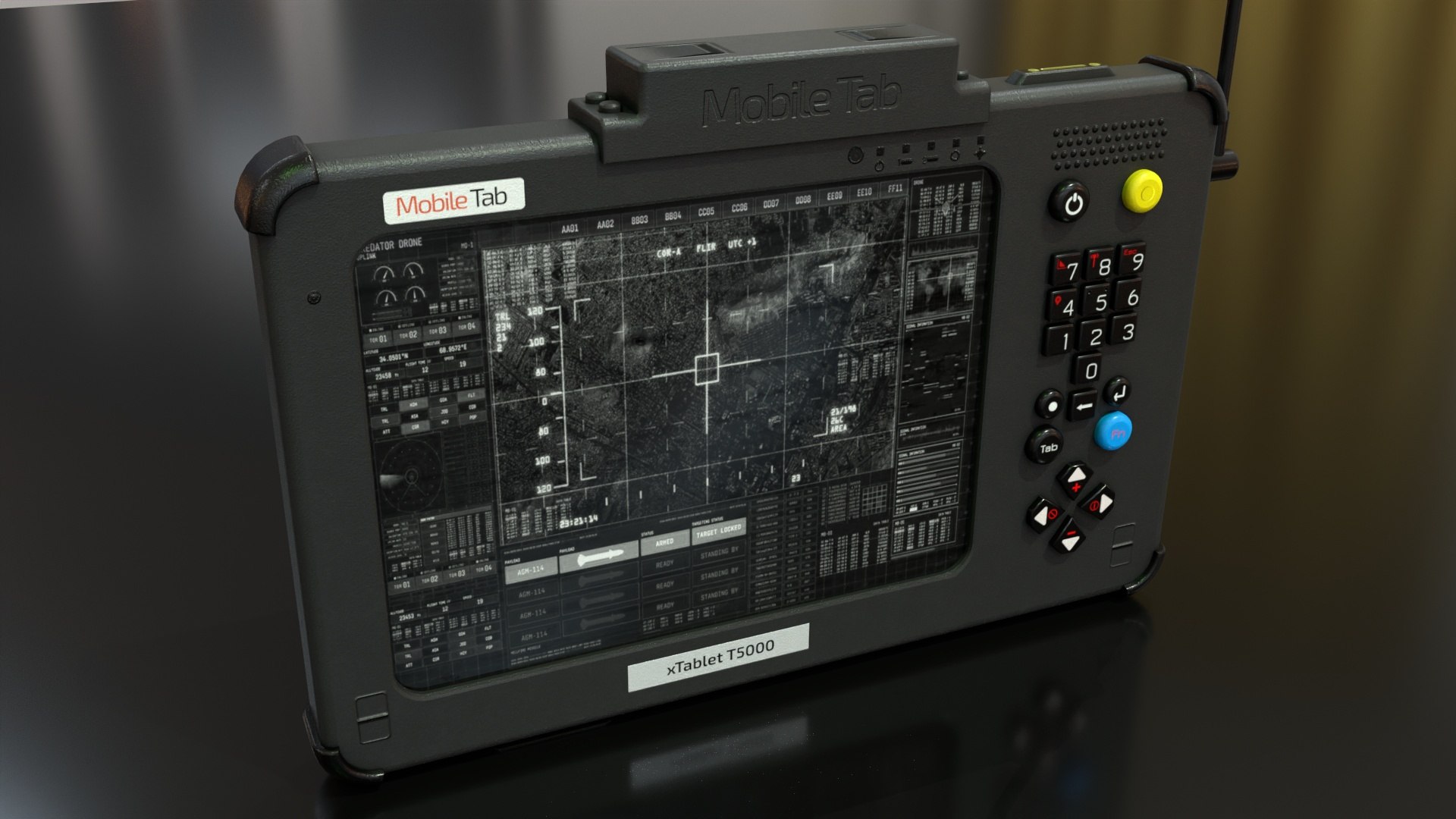 Military Tablet PC 3D Model - TurboSquid 2096984