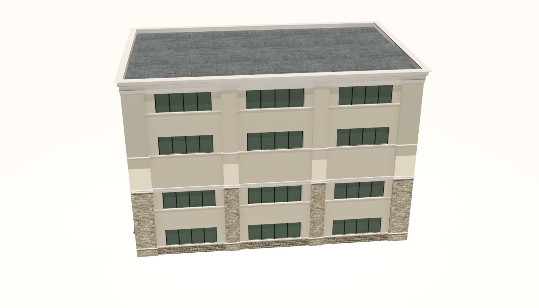 Realistic Office Build 3D Model - TurboSquid 1259374