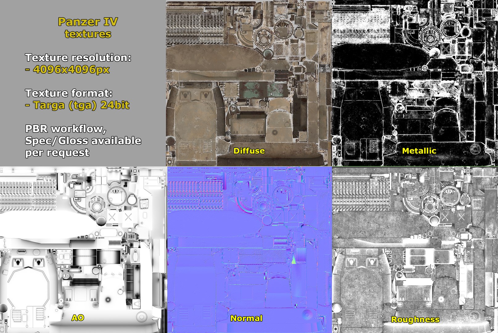 3D Model Iv War 2 Tank Armor - TurboSquid 1709146