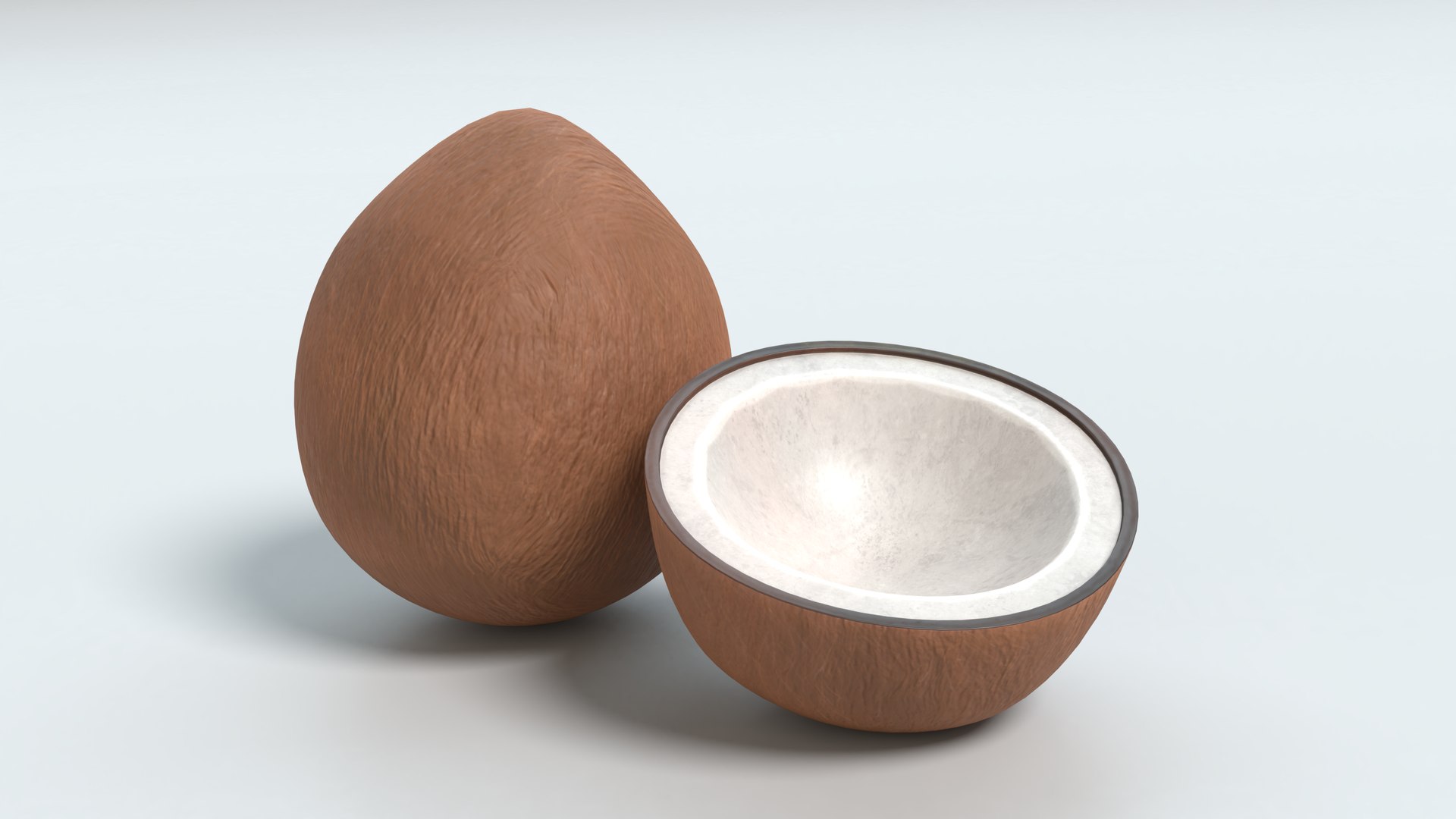 3D Cartoon Coconut - TurboSquid 1531664