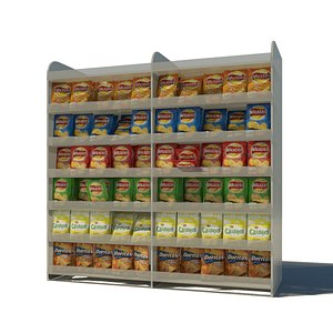 crisps salted 3d obj