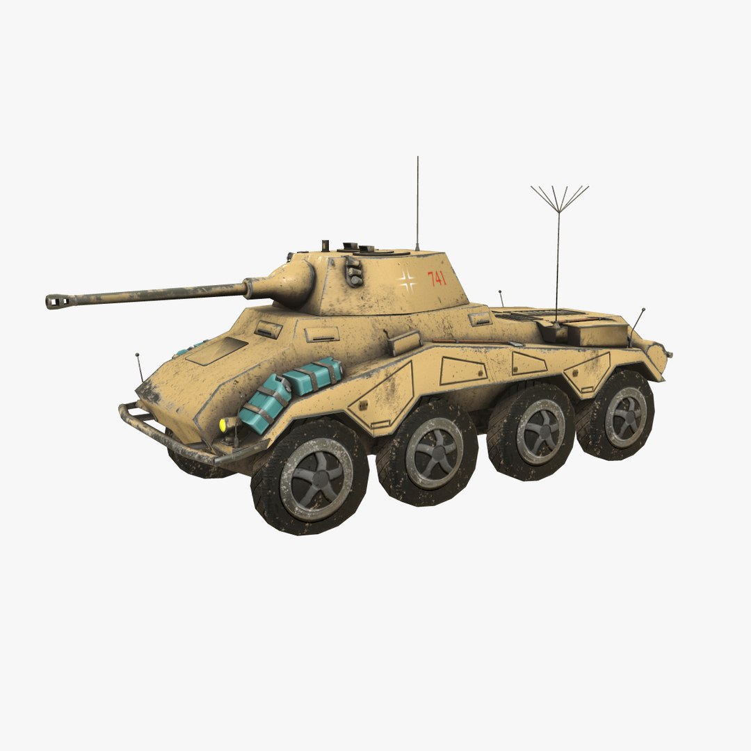 Sdkfz 234 Puma Tank 3D Model - TurboSquid 1538395