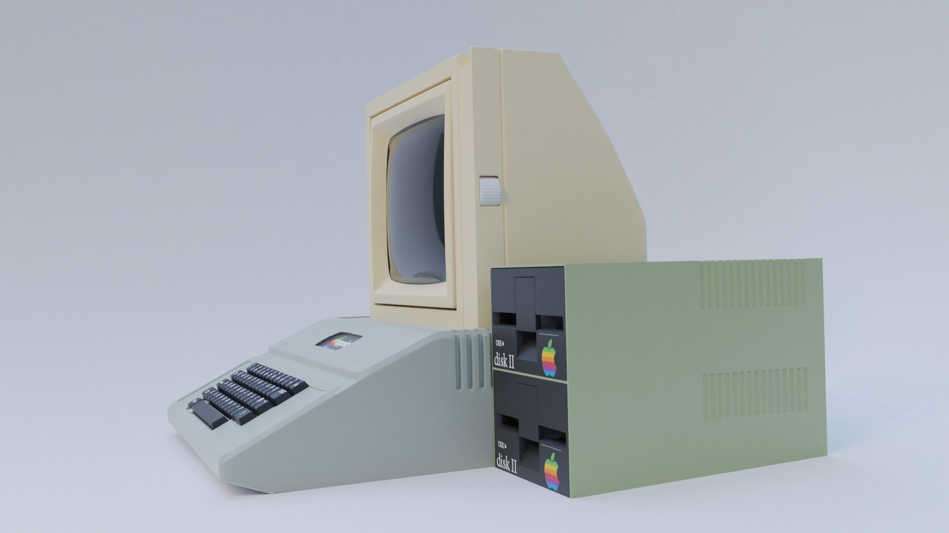 Old Apple Computer 3D Model - TurboSquid 1333653