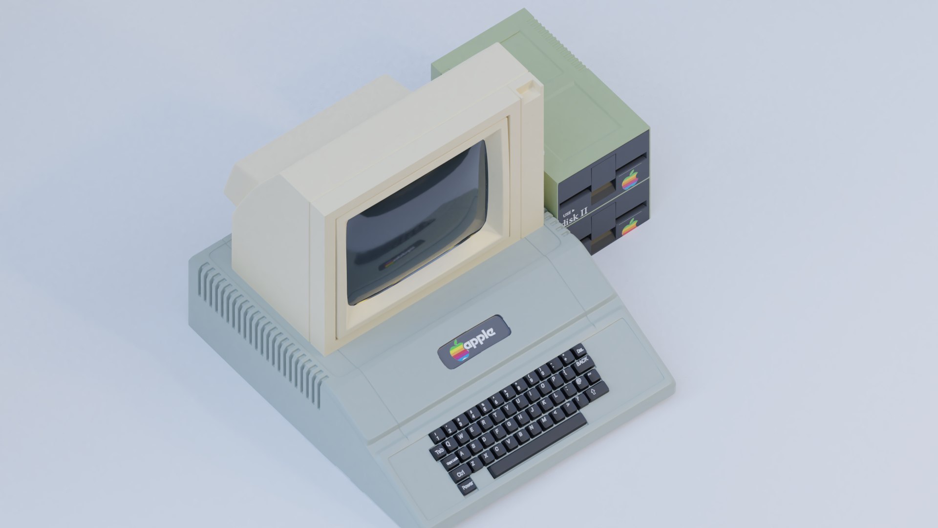 Old Apple Computer 3D Model - TurboSquid 1333653