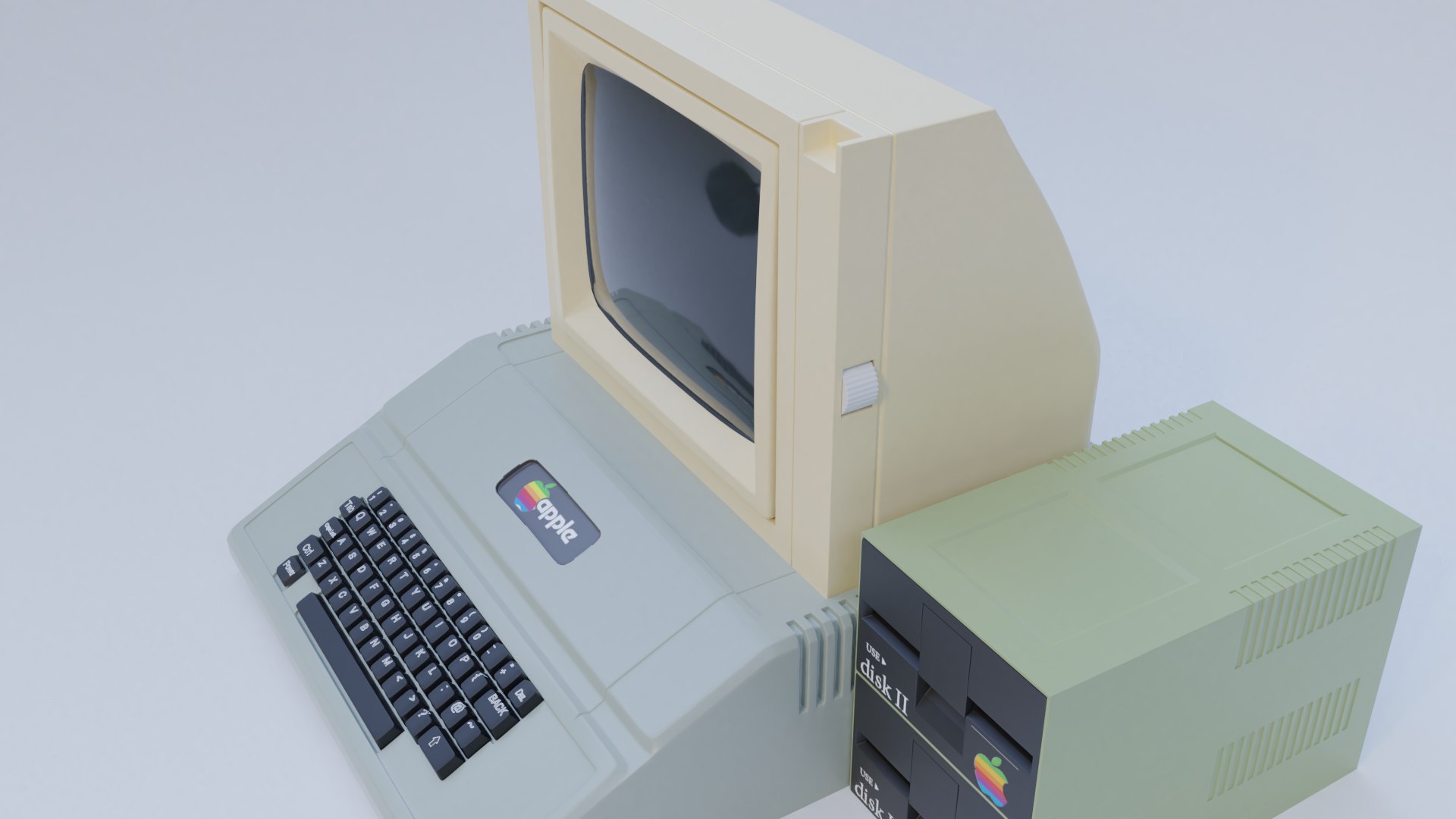 Old Apple Computer 3D Model - TurboSquid 1333653