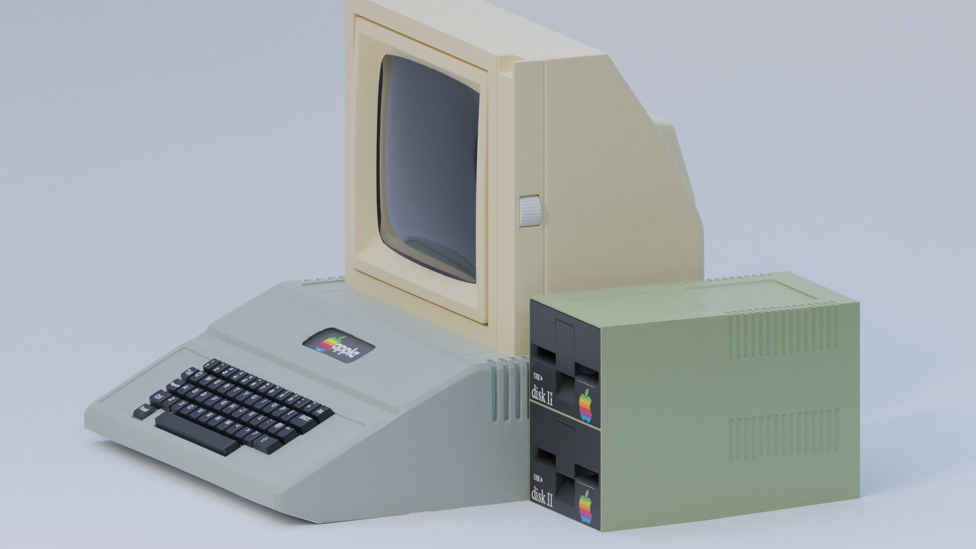 Old Apple Computer 3D Model - TurboSquid 1333653