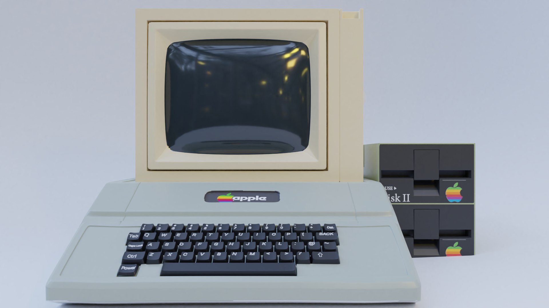 Old Apple Computer 3D Model - TurboSquid 1333653