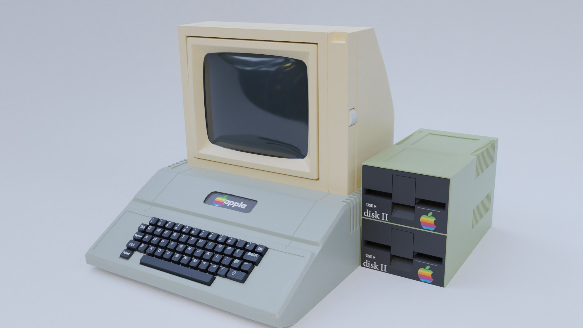 Old Apple Computer 3D Model - TurboSquid 1333653