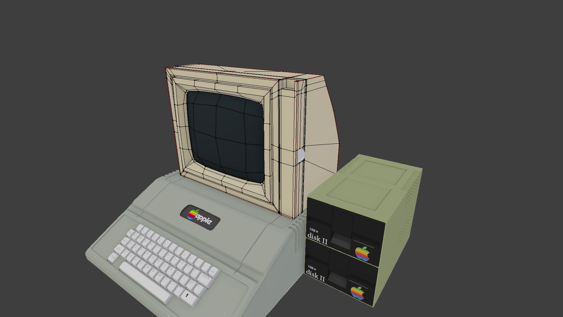 Old Apple Computer 3D Model - TurboSquid 1333653