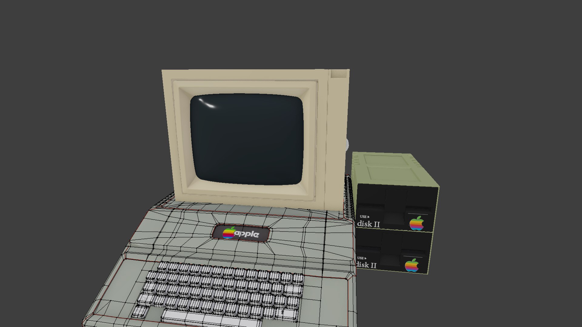 Old Apple Computer 3D Model - TurboSquid 1333653