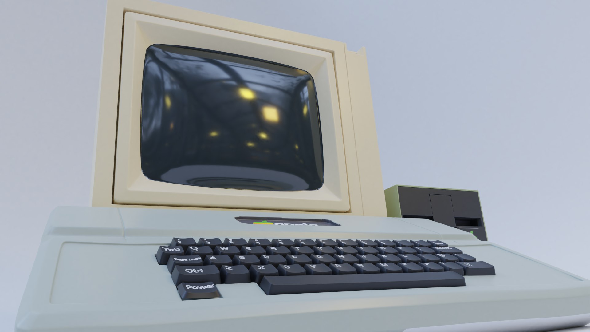 Old Apple Computer 3D Model - TurboSquid 1333653