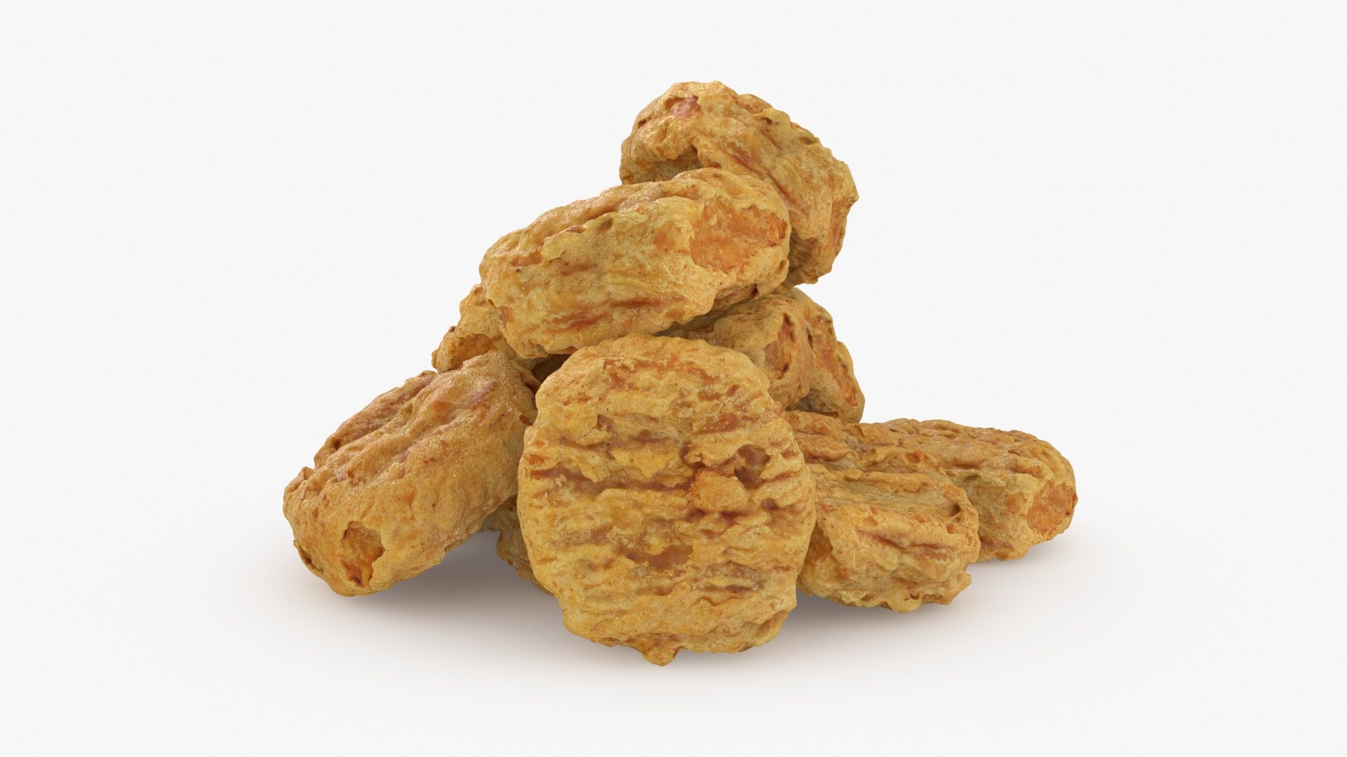 Chicken Nuggets 03 Pile Model - TurboSquid 2189507