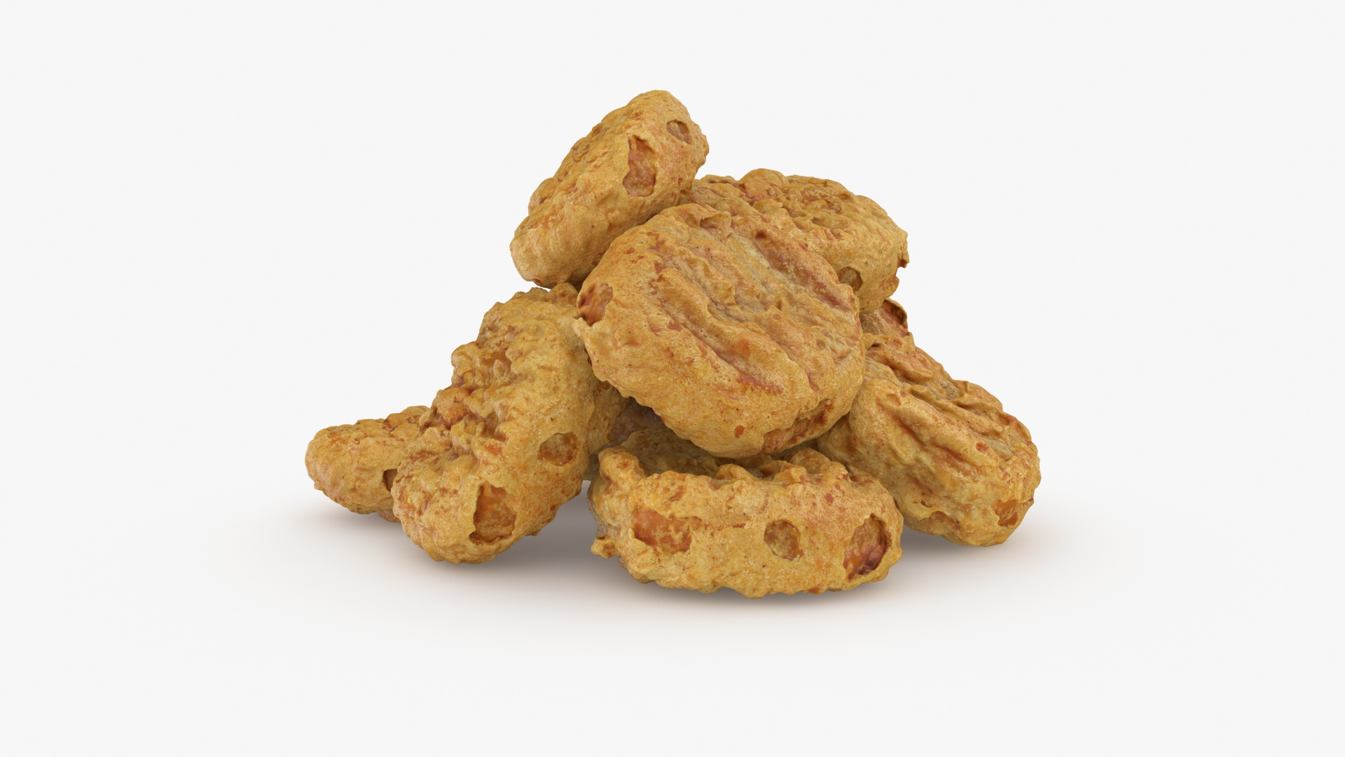 Chicken Nuggets 03 Pile Model - TurboSquid 2189507