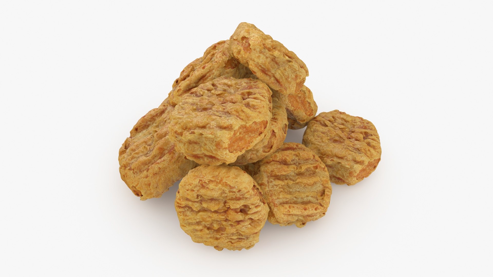 Chicken Nuggets 03 Pile Model - TurboSquid 2189507