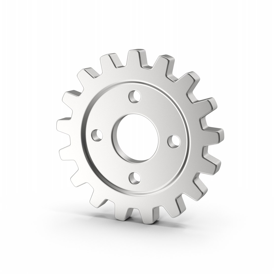 3D Silver Gear - TurboSquid 1959661