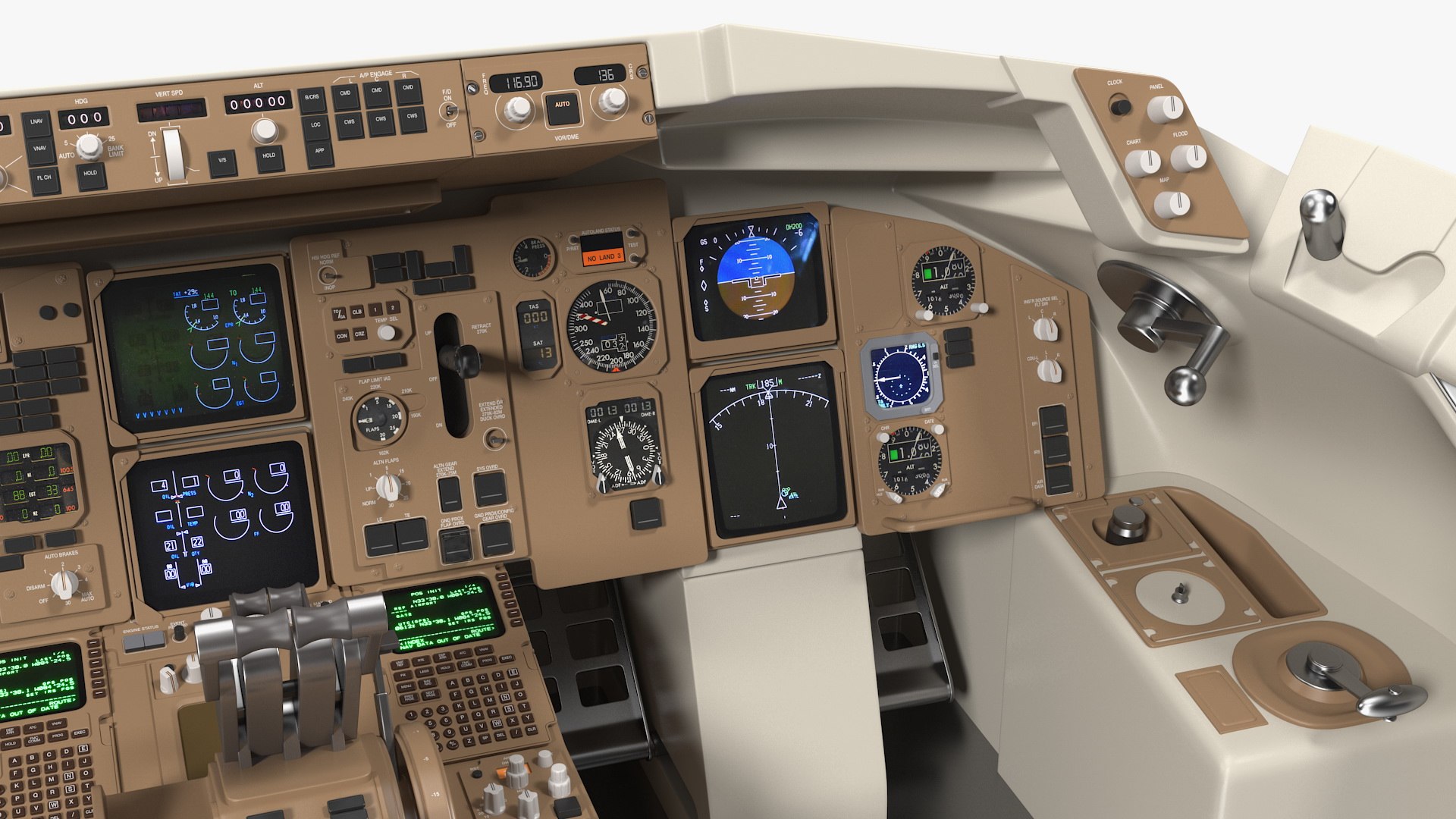 3D boeing 757 200 cockpit - TurboSquid 1646580