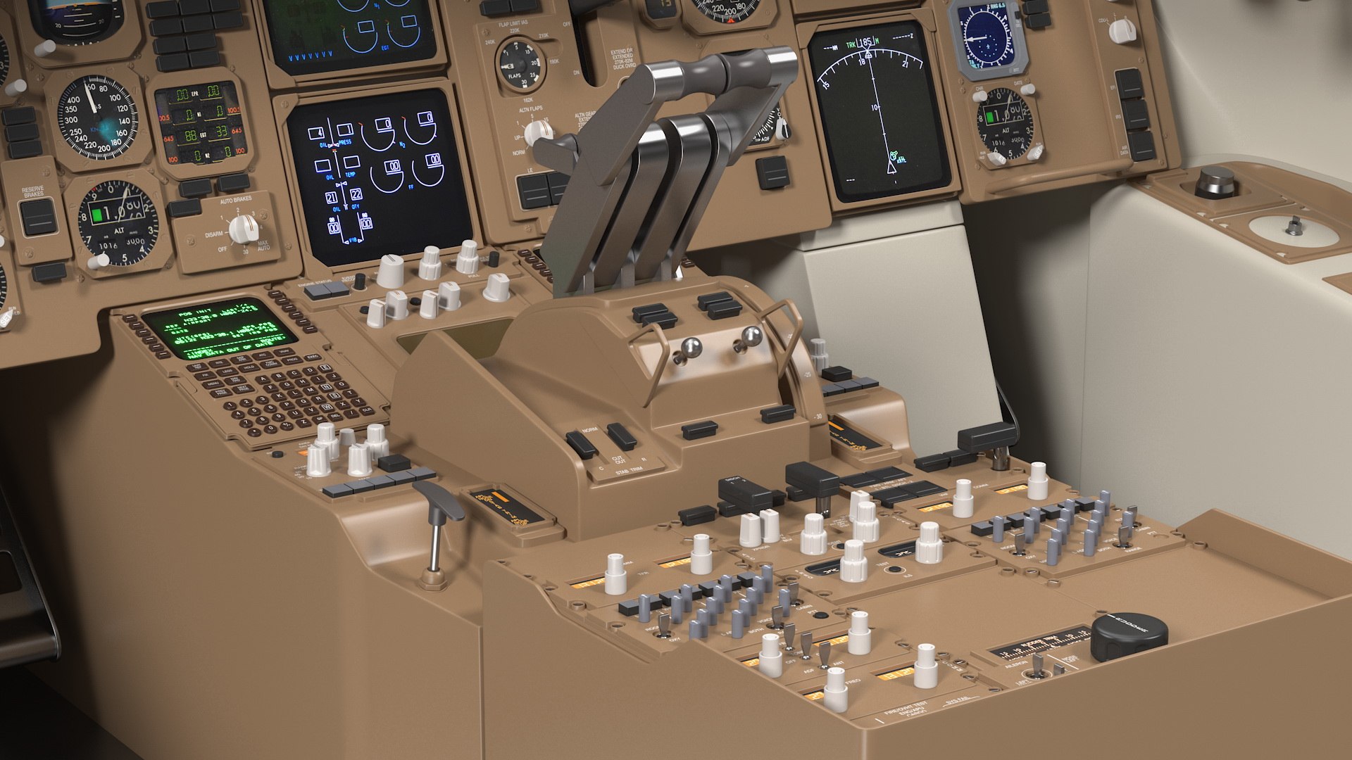 3D boeing 757 200 cockpit - TurboSquid 1646580