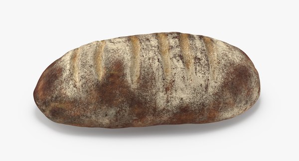 3d model bread loaf 03