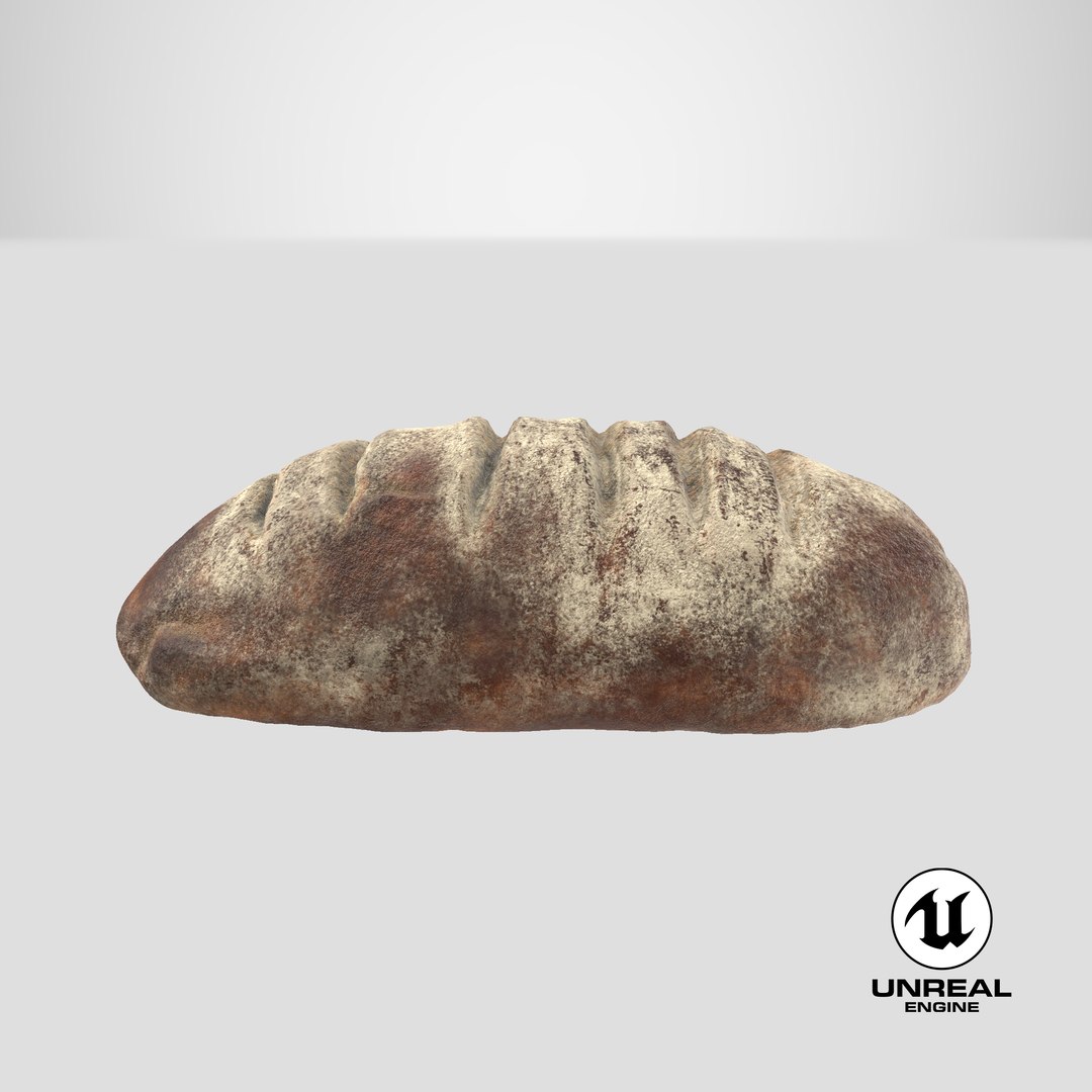 3d Model Bread Loaf 03