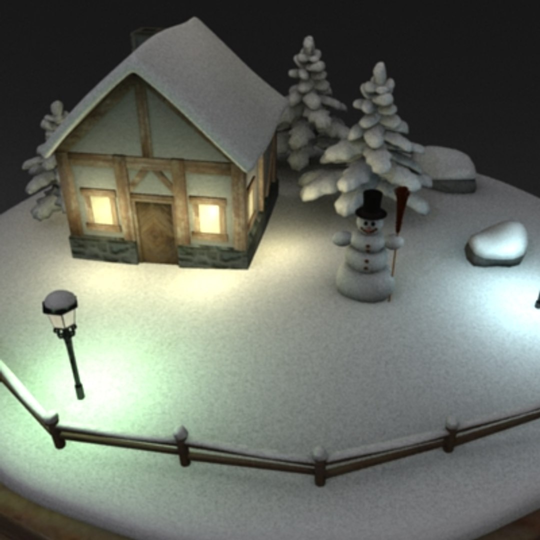 Snow Globe Snowglobe 3d 3ds