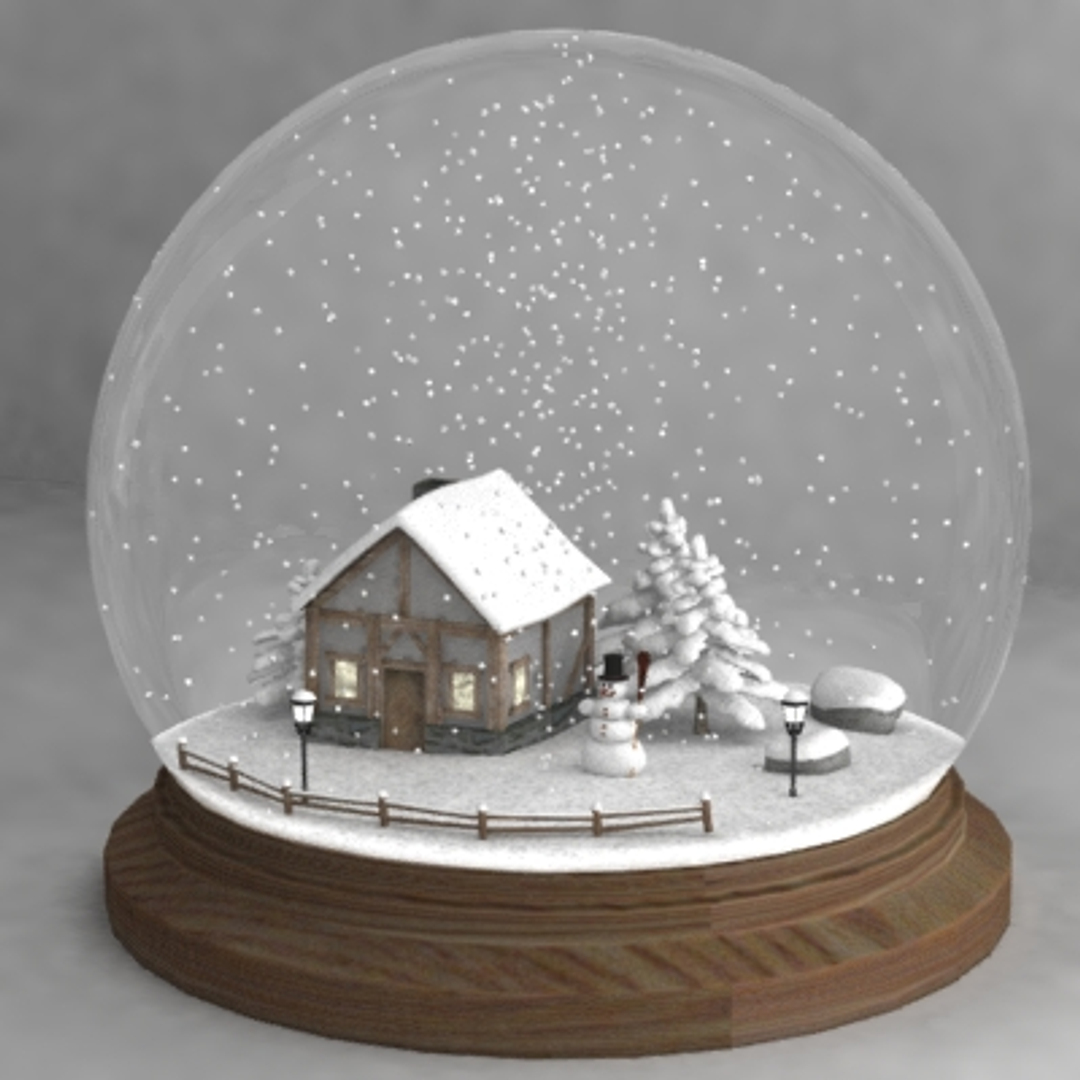 snow globe snowglobe 3d 3ds