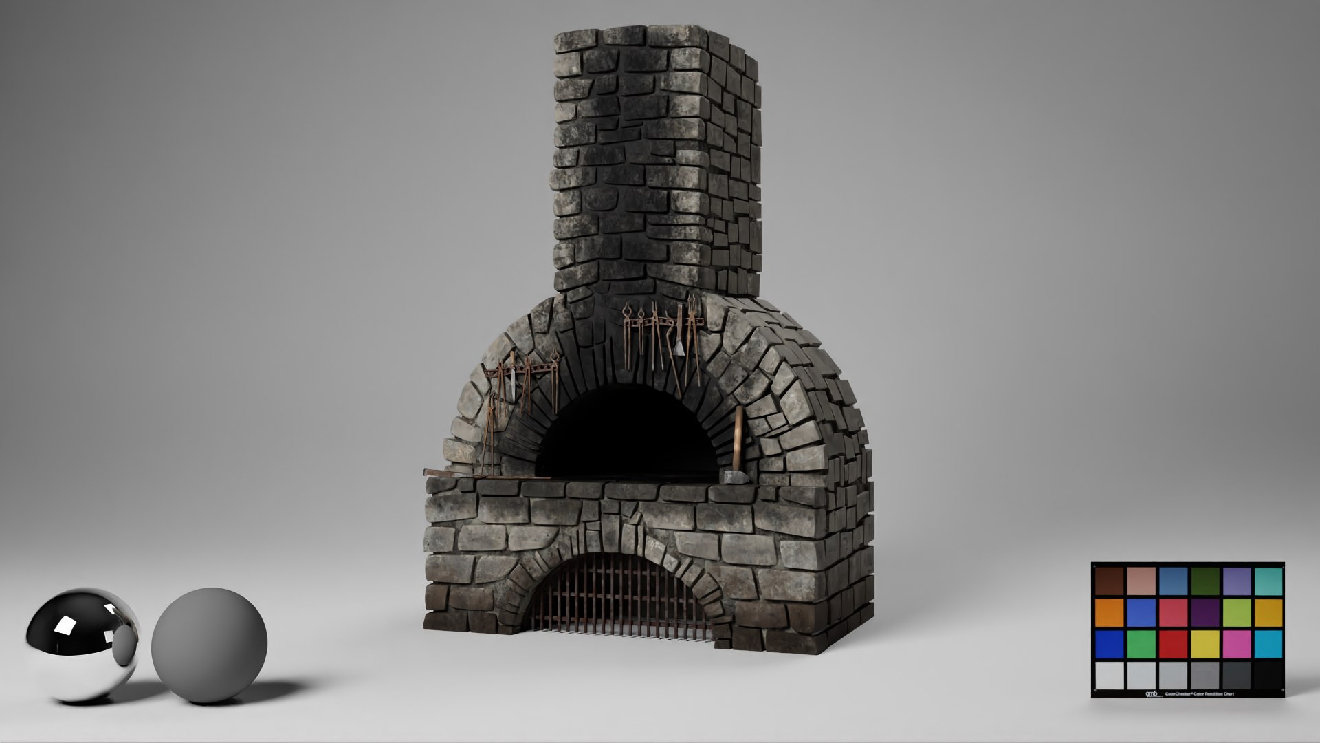 3D Medieval Blacksmith Equipment Model - TurboSquid 2087155