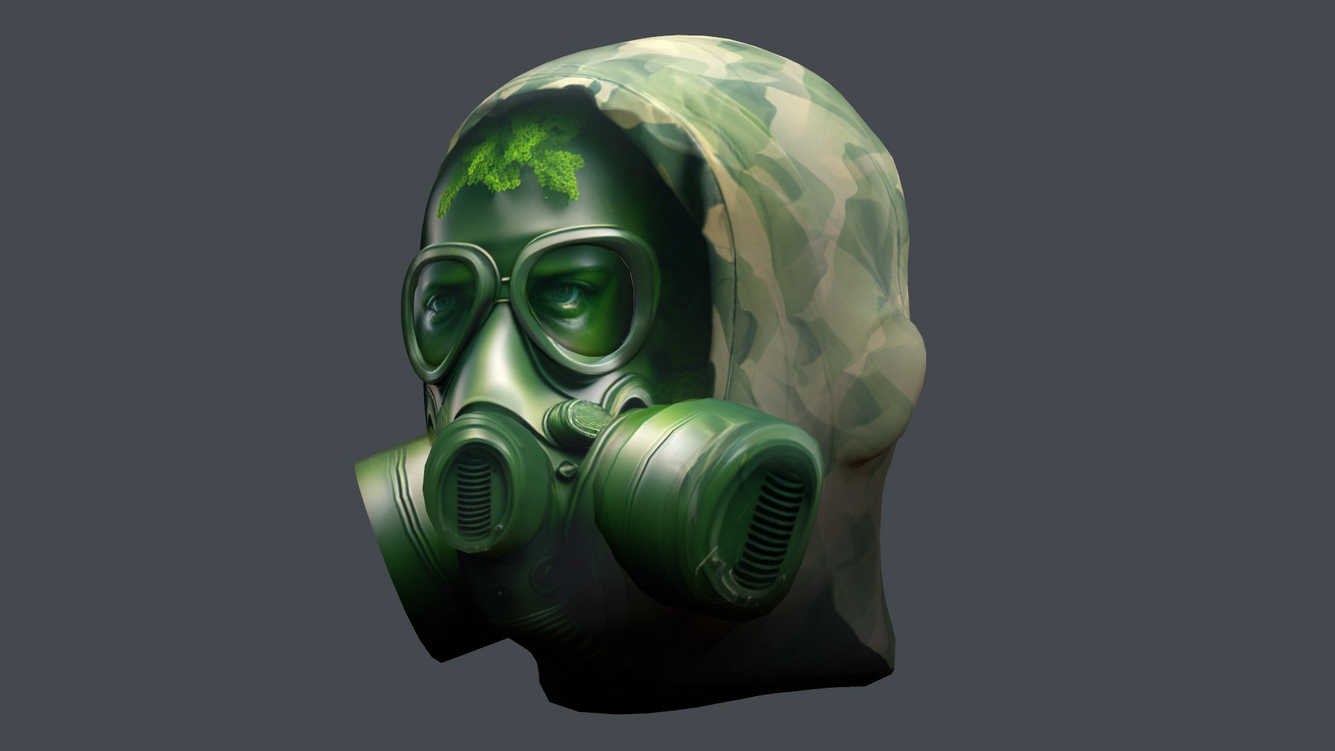 Gas Mask Helmet 3d Model Military Combat Soldier Armor Scifi Fantasy ...