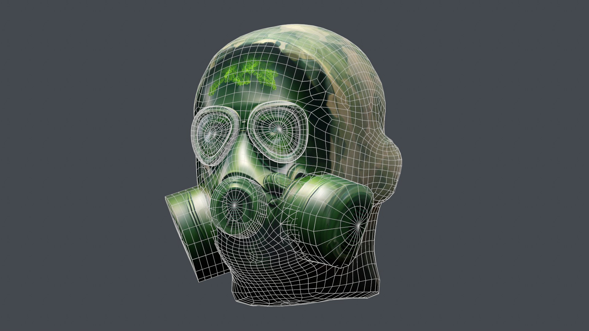 Gas Mask Helmet 3d Model Military Combat Soldier Armor Scifi Fantasy ...