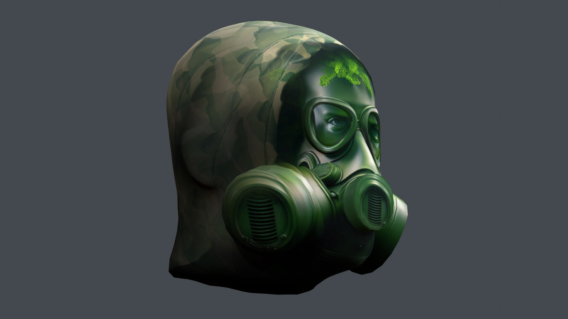 Gas Mask Helmet 3d Model Military Combat Soldier Armor Scifi Fantasy ...