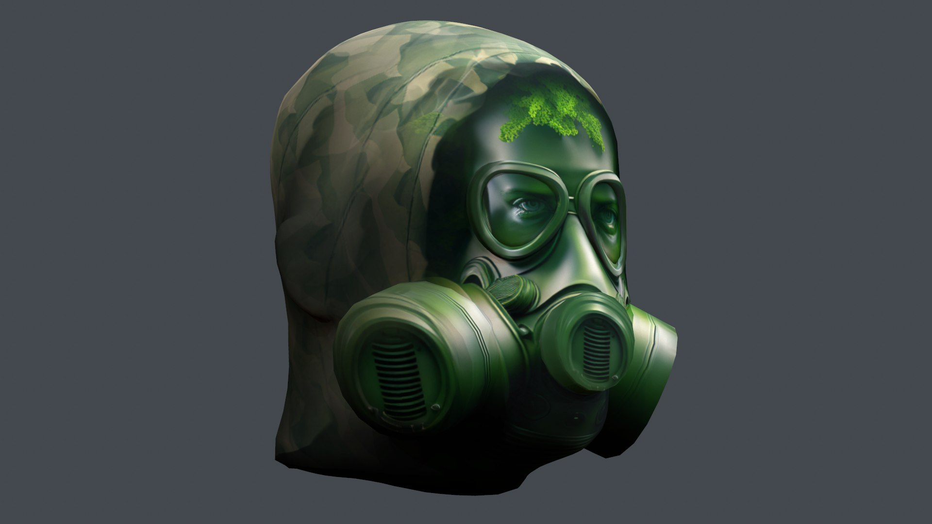 Gas Mask Helmet 3d Model Military Combat Soldier Armor Scifi Fantasy ...