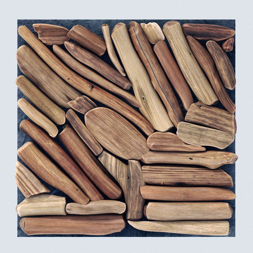 Rectangle Panel Branch Splinter Big N8 3D Model - TurboSquid 1793533