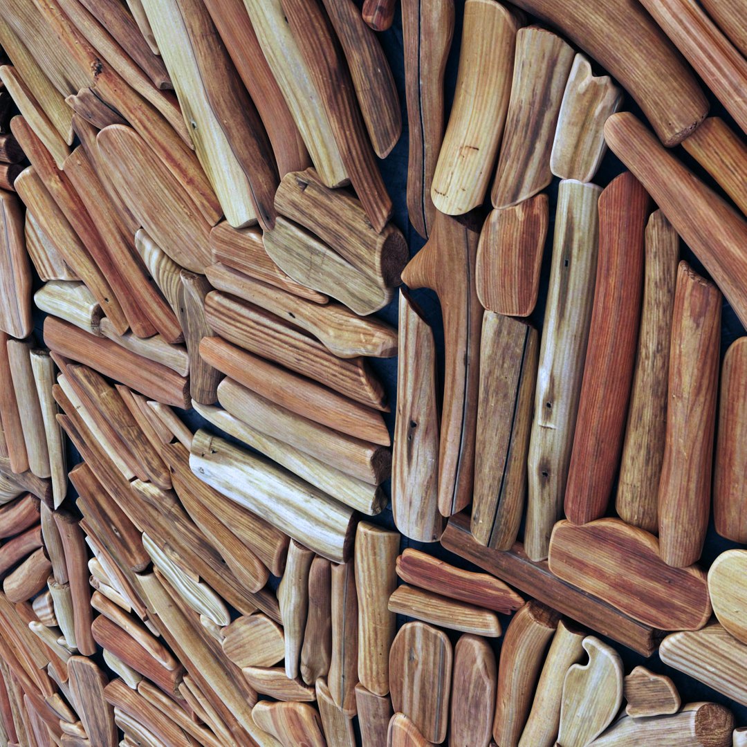 Rectangle Panel Branch Splinter Big N8 3D Model - TurboSquid 1793533