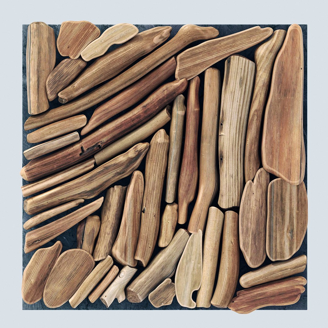 Rectangle Panel Branch Splinter Big N8 3D Model - TurboSquid 1793533