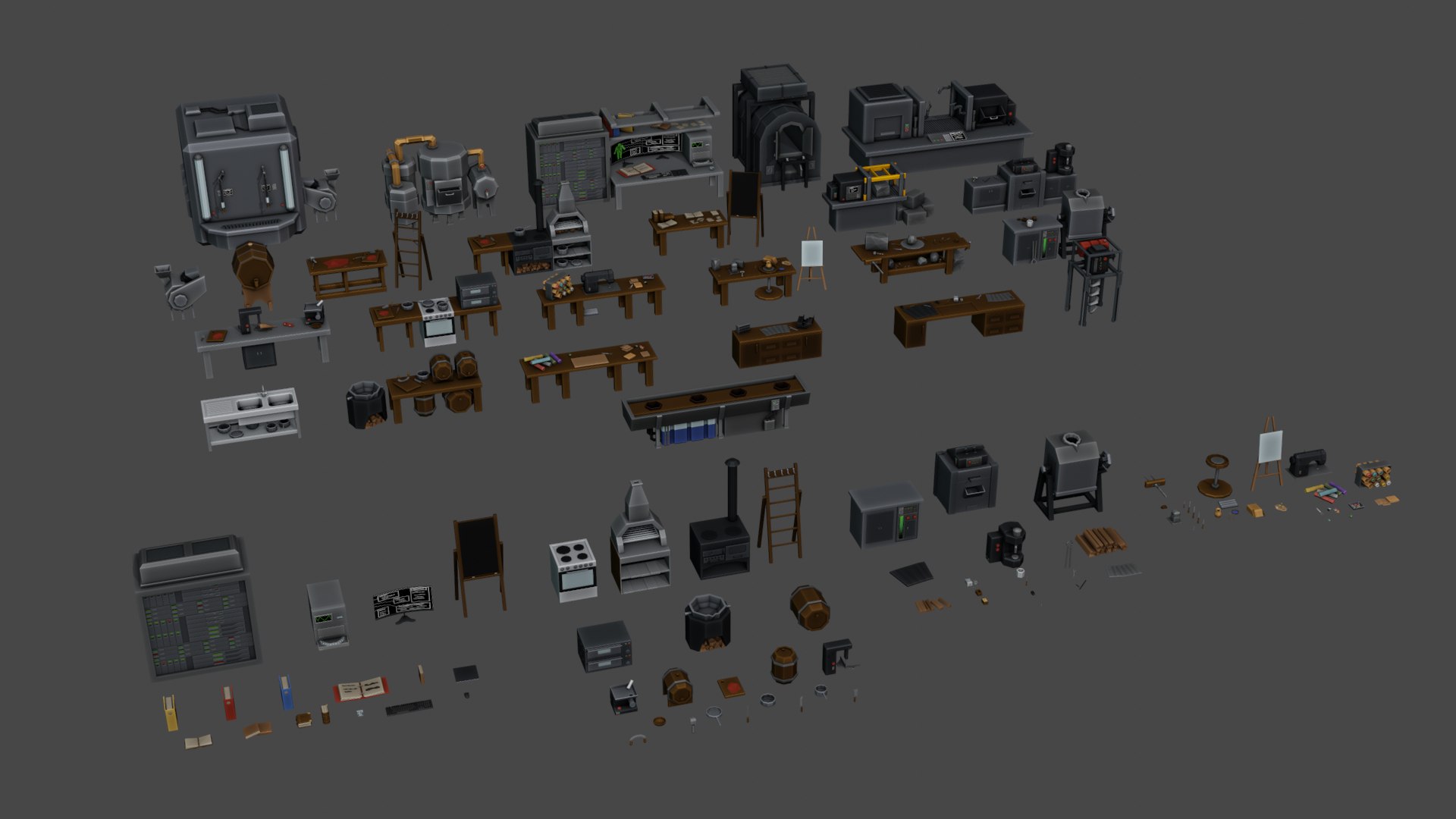 3D Model Crafting Pack - TurboSquid 2141109