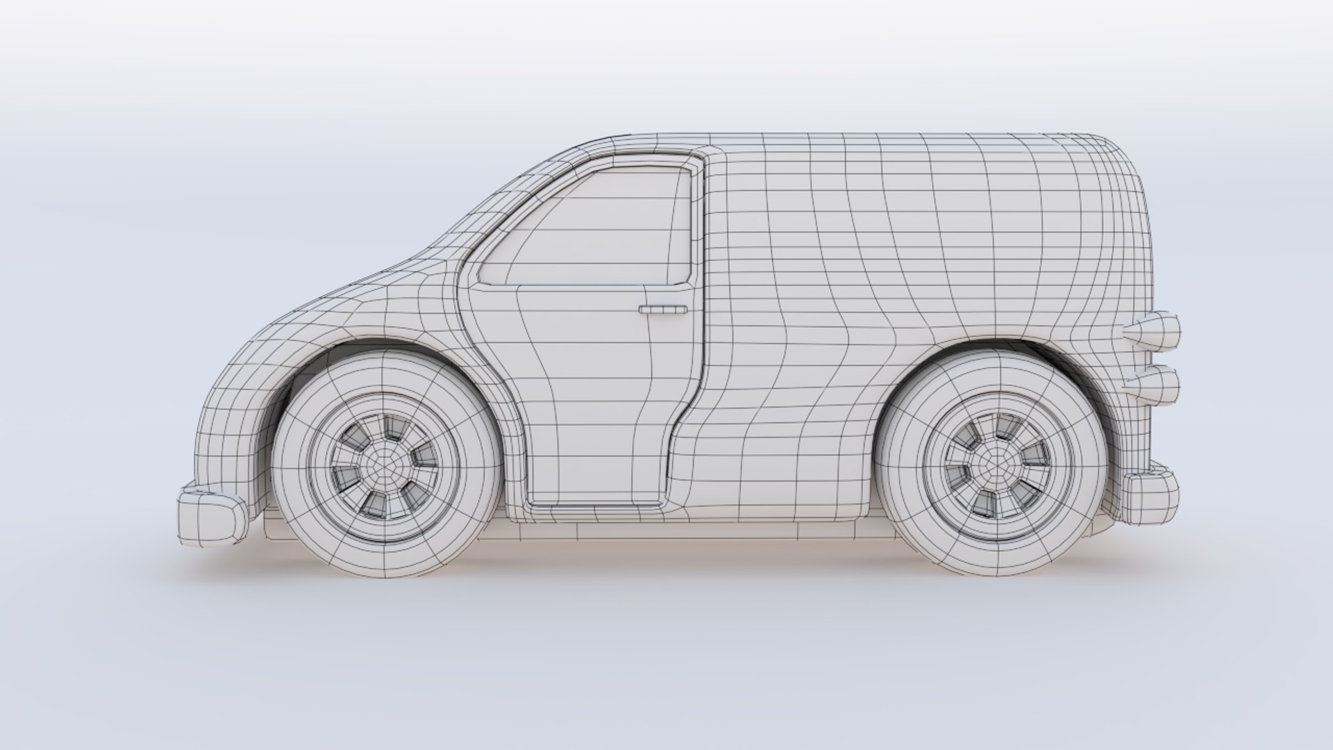 Cartoon Toy Van Model - TurboSquid 1523028