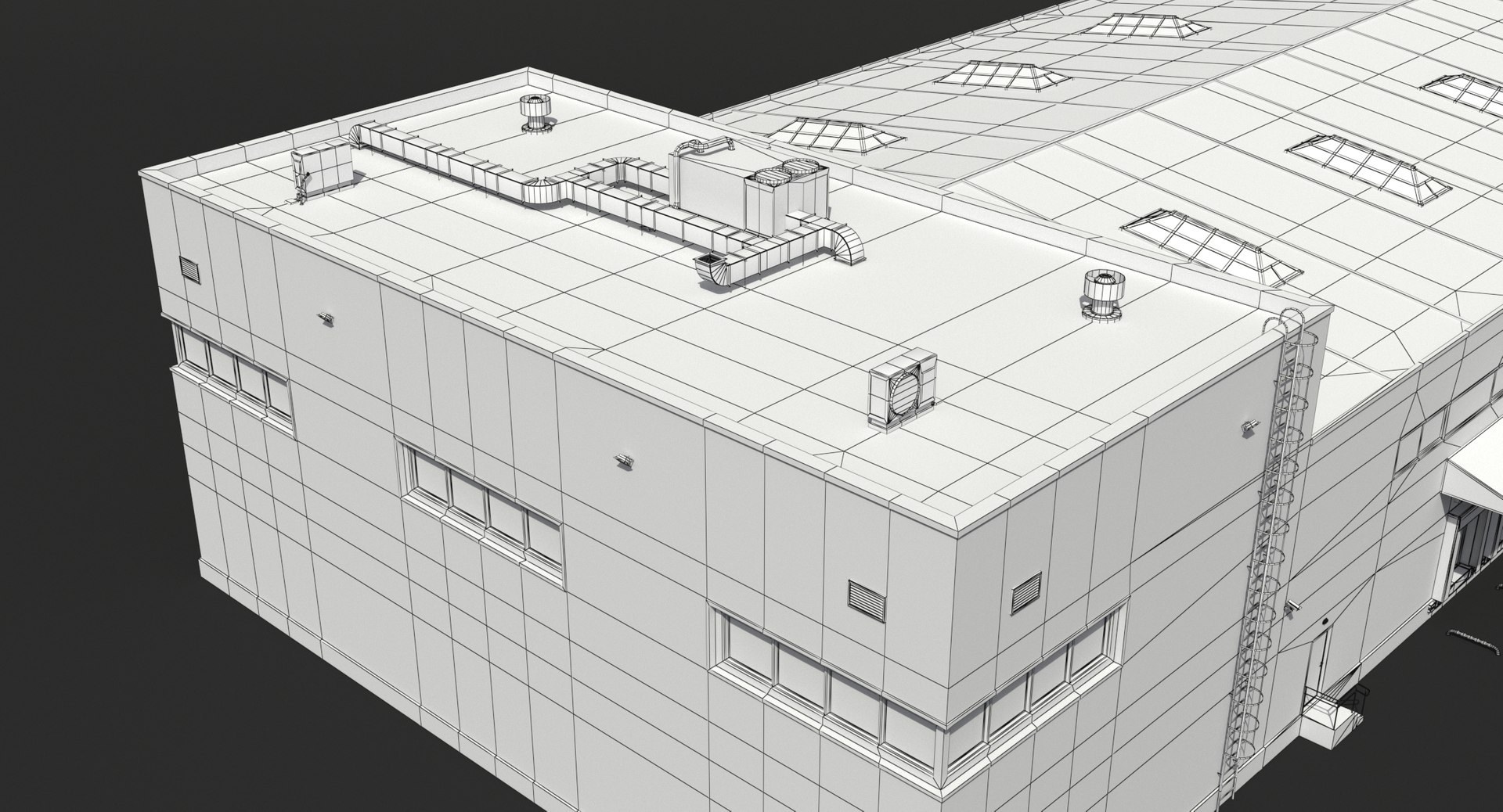 3D Industrial Building 29 model - TurboSquid 2158295