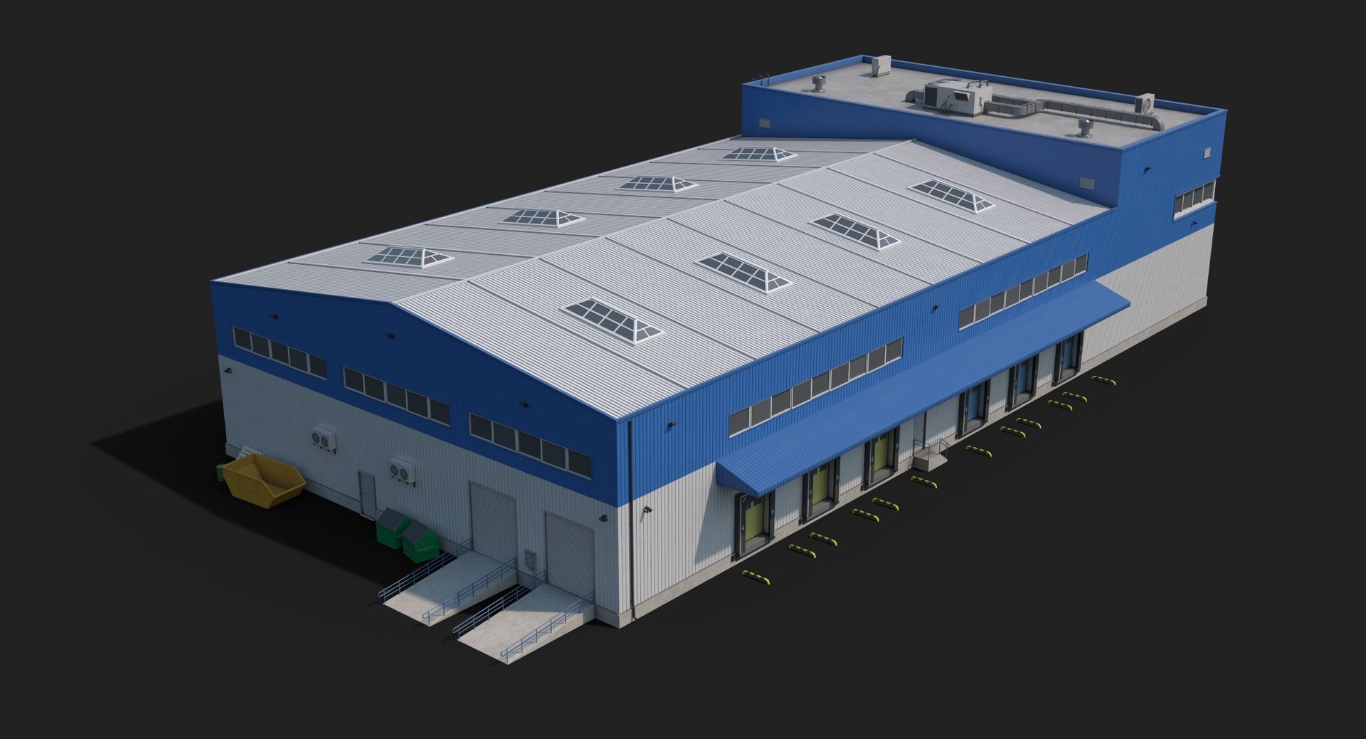 3D Industrial Building 29 model - TurboSquid 2158295