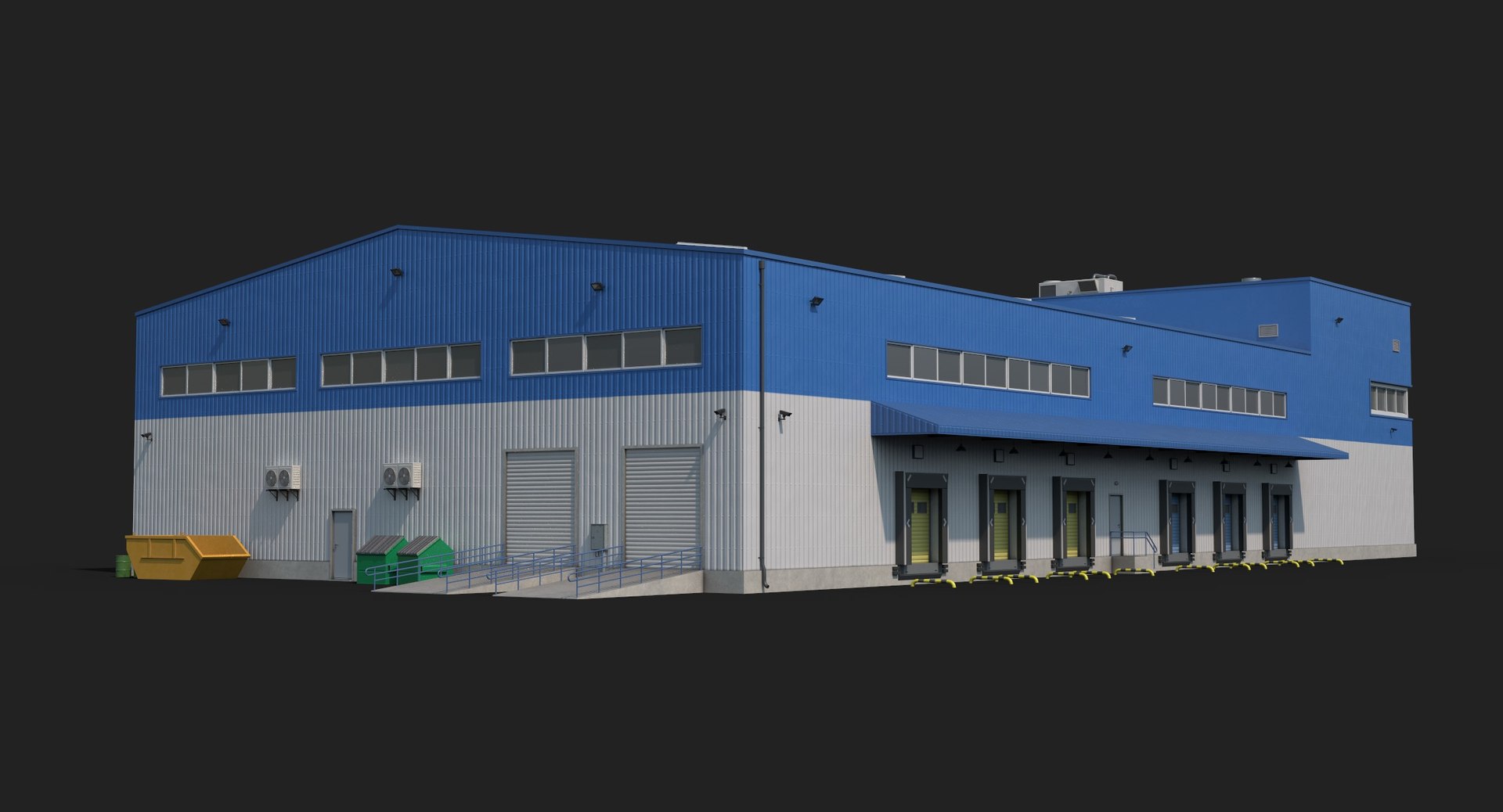 3D Industrial Building 29 model - TurboSquid 2158295