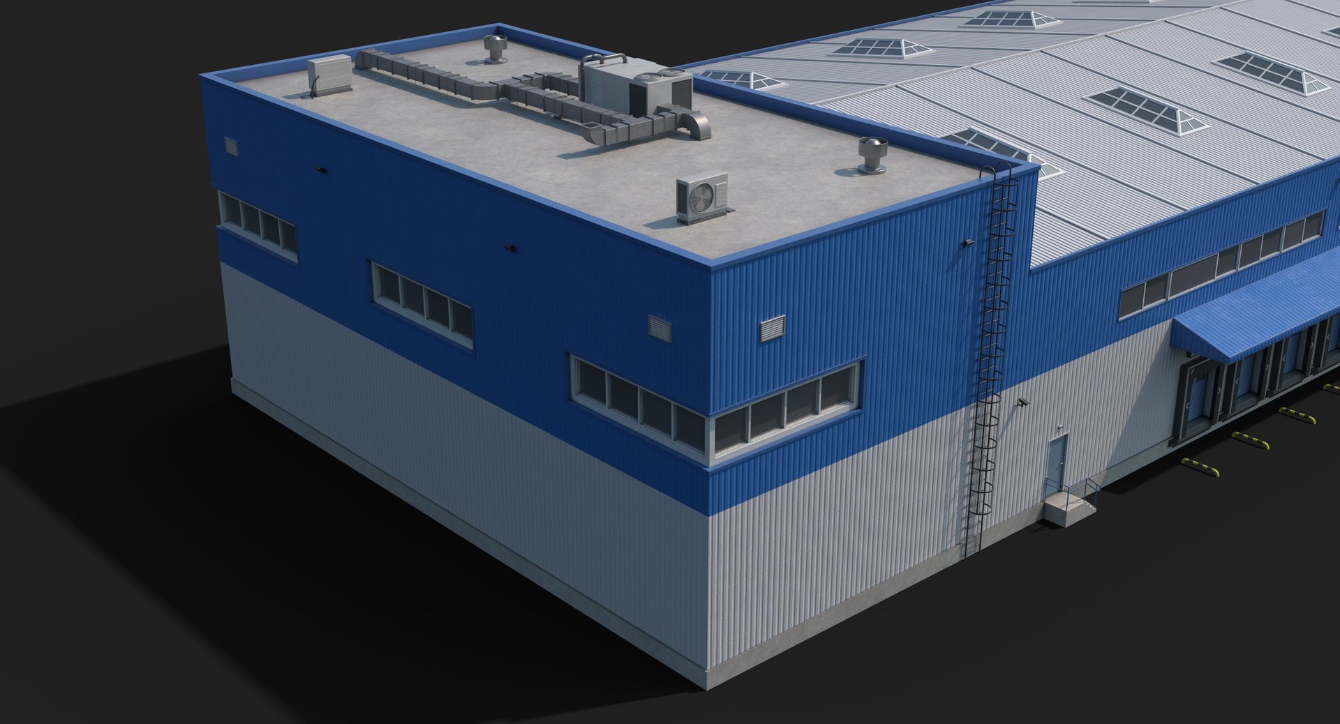 3D Industrial Building 29 model - TurboSquid 2158295