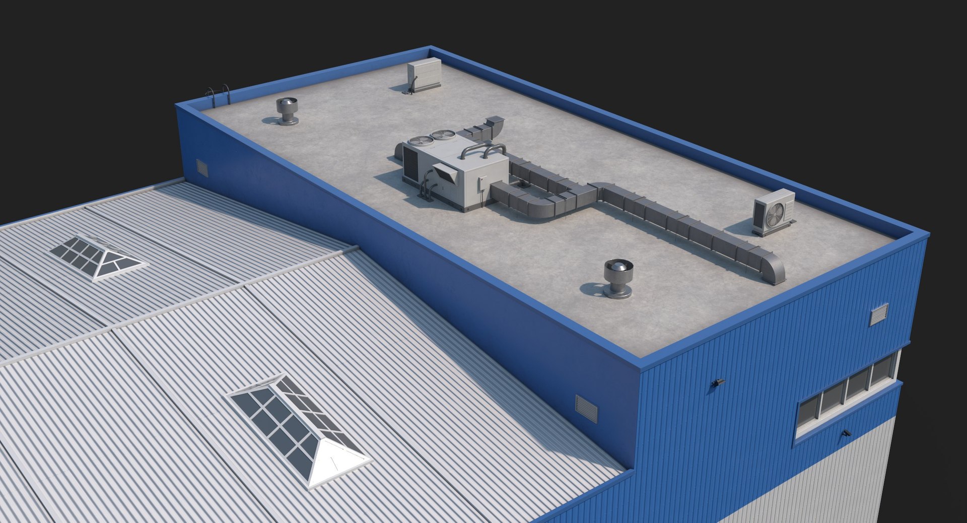 3D Industrial Building 29 model - TurboSquid 2158295