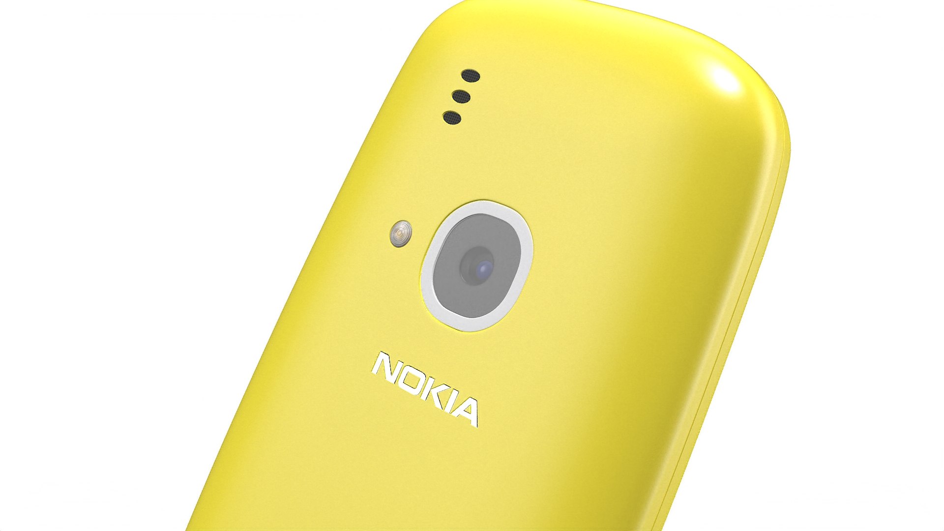 3D Yellow Nokia 3310 New Lights On - TurboSquid 2265681