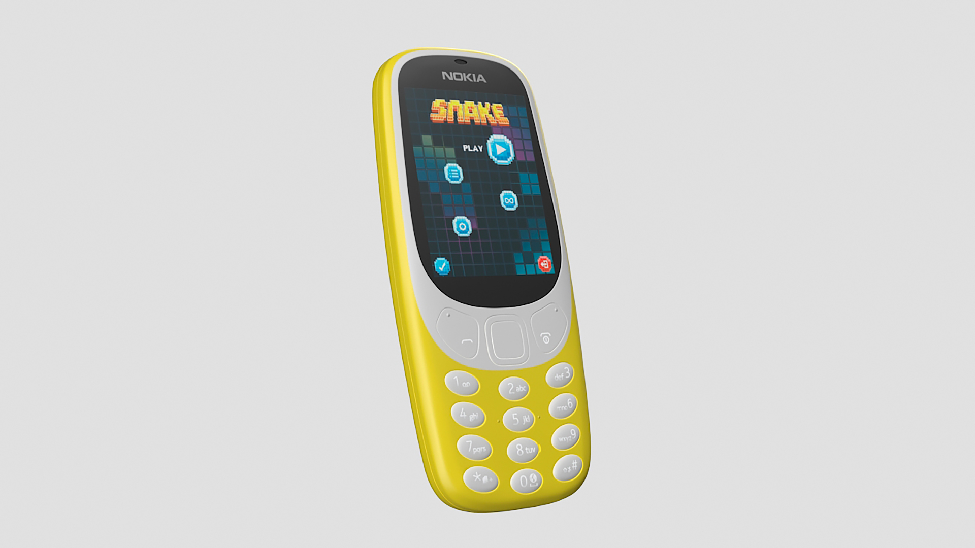 3D Yellow Nokia 3310 New Lights On - TurboSquid 2265681