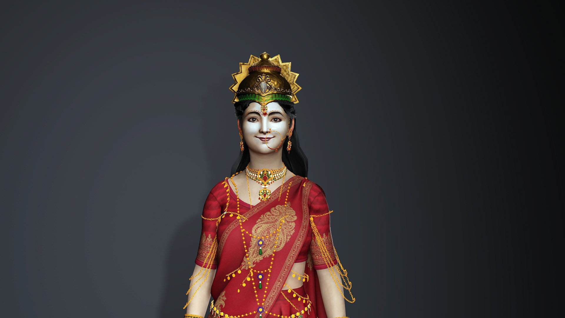 Mother India - The Nation Goddess 3D - TurboSquid 1943413